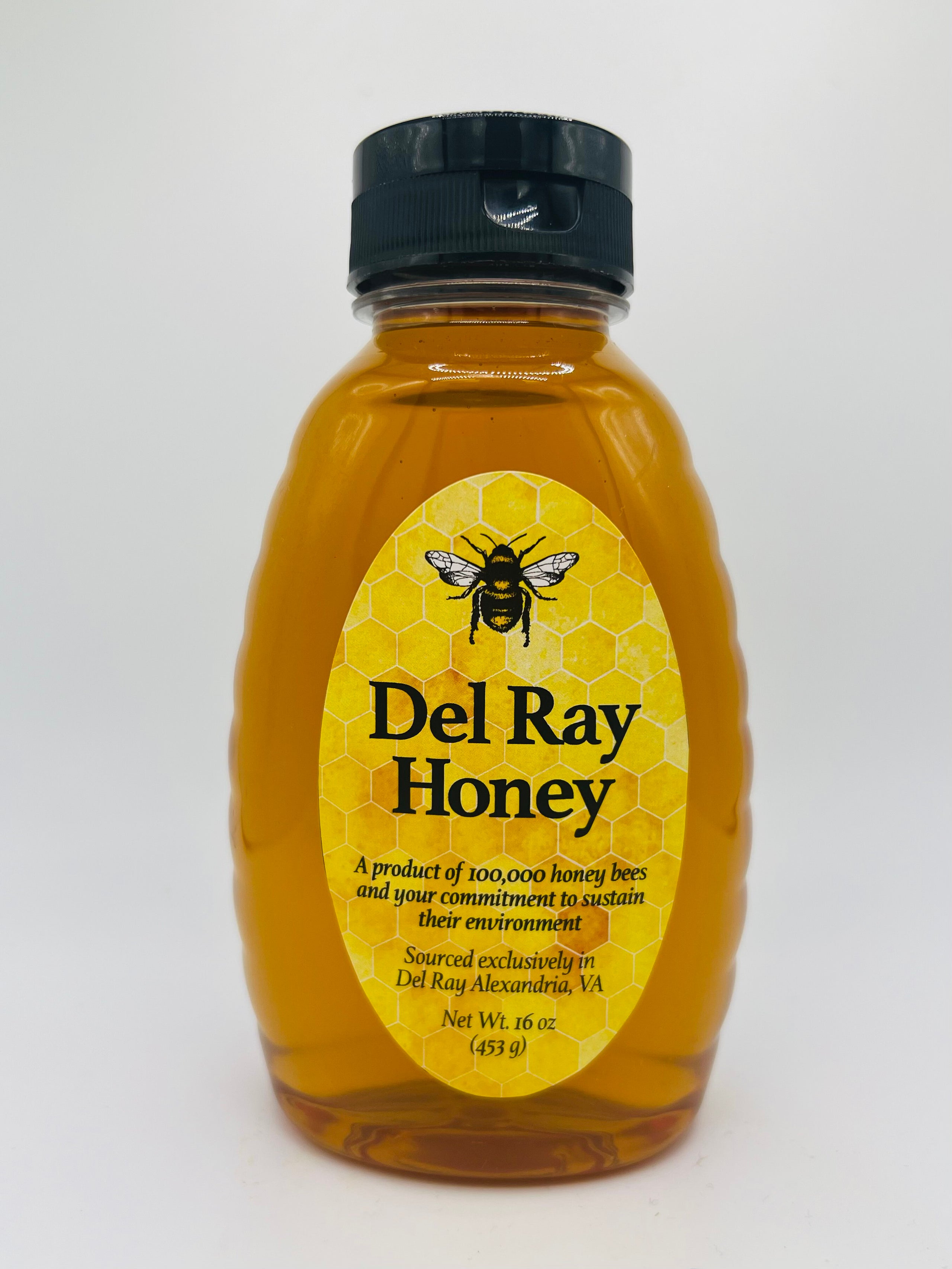 Del Ray Honey -- 16oz (453g) Squeeze Bottle | Bagel Uprising
